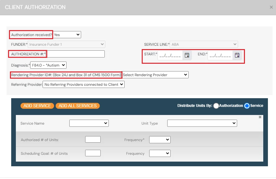 Client Profile Part 2: Funders, Diagnosis, Referring Providers, Authorizations, Availability