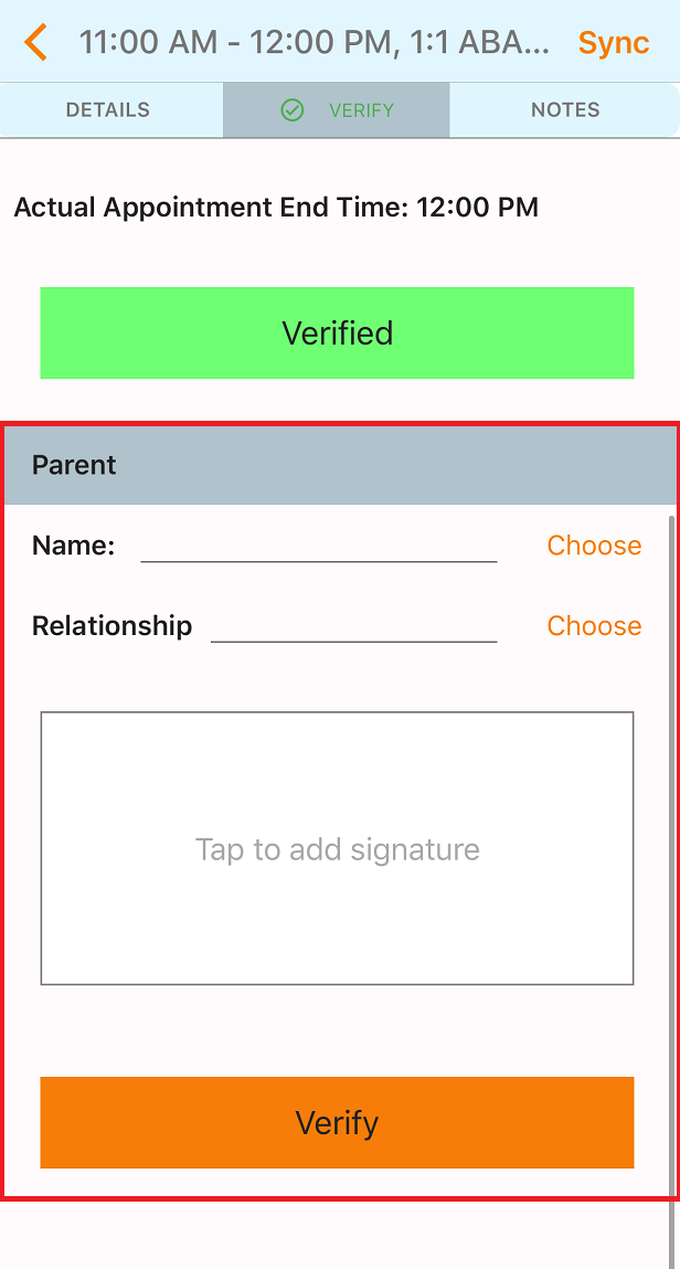 Verifying Appointments and Adding Session Notes