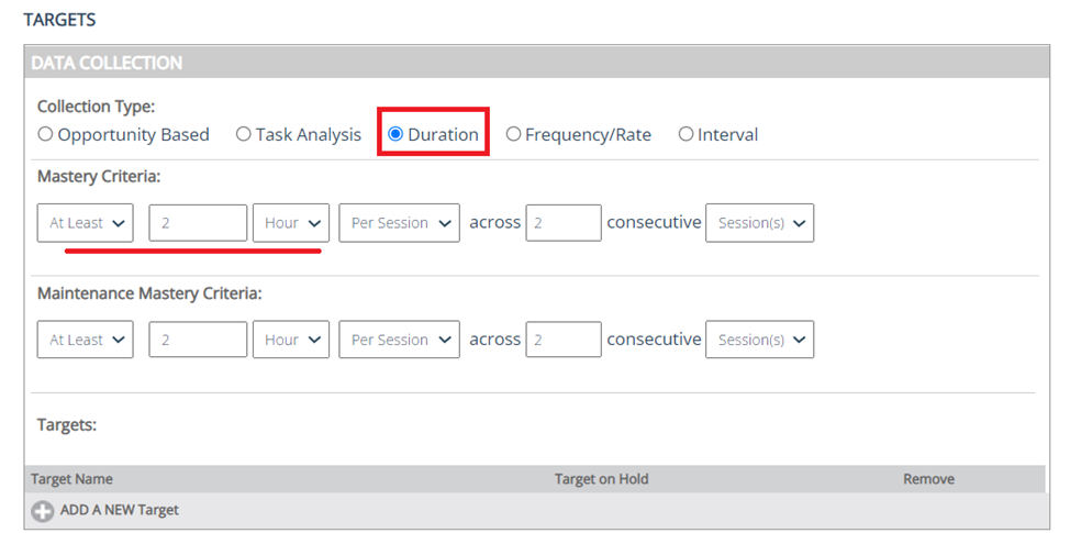 Client Program (Skill Acquisition Programs)