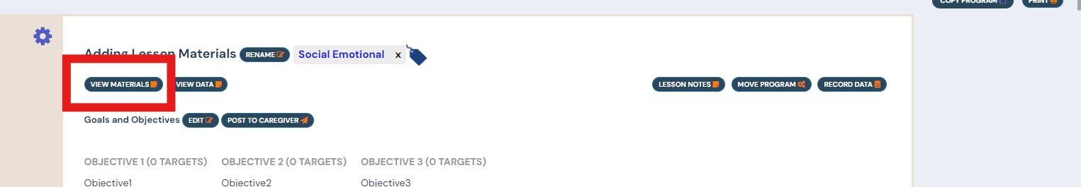 Client Program (Skill Acquisition Programs)
