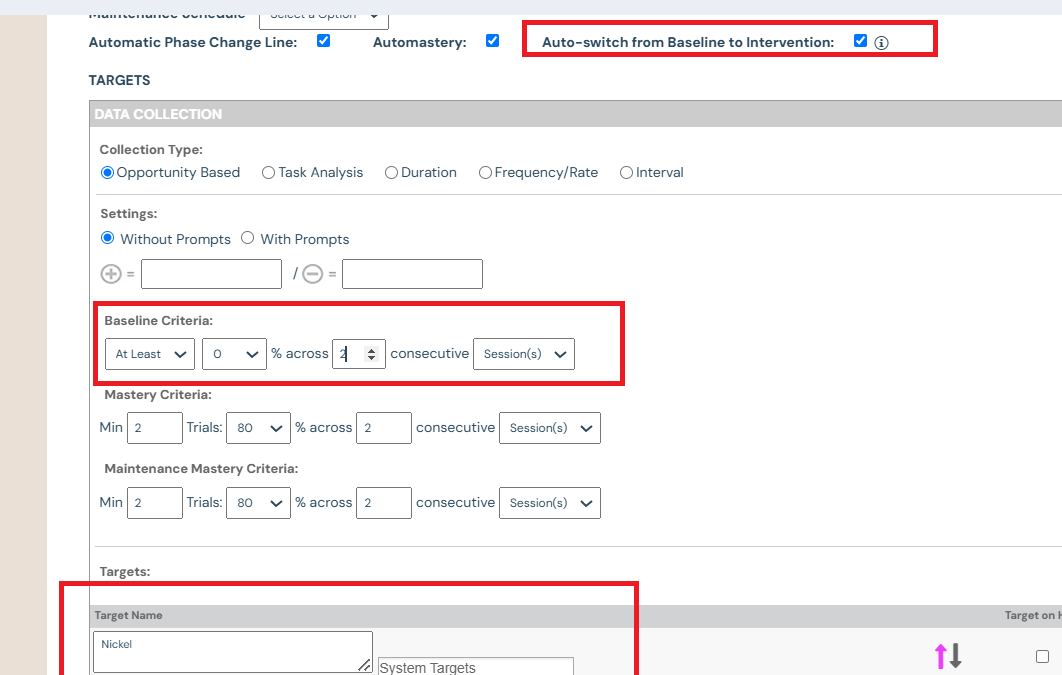 Client Program (Skill Acquisition Programs)